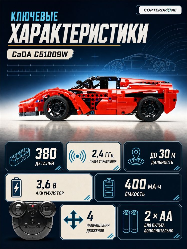 Конструктор Double E Cada Technic C51009W — фото 1
