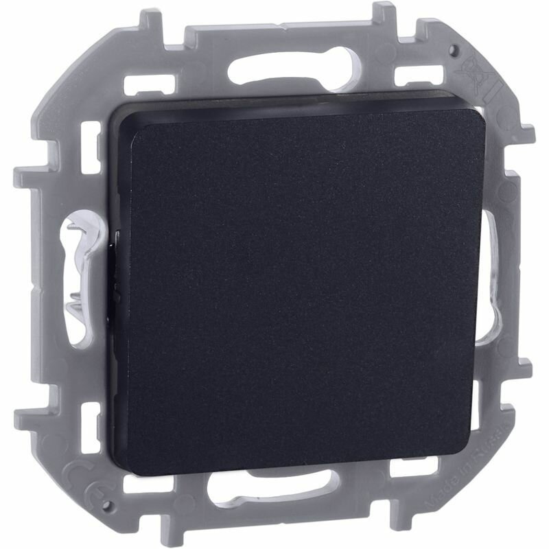 Переключатель 1-кл. Inspiria 10А IP20 250В 10AX механизм антрацит IEK 673653