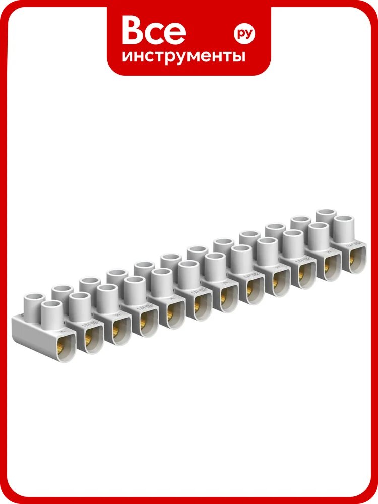 Колодка клеммная OBO Bettermann 0.5-4,0 мм², полипропилен, 450 V, 32 А, 2х рядная, белый (10 шт/уп) 2056070