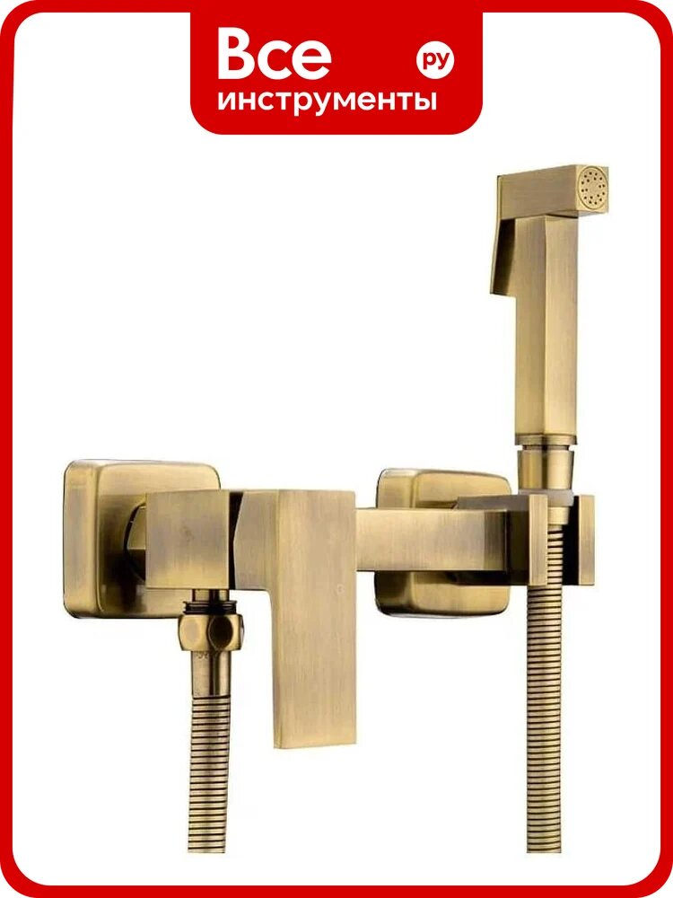 Смеситель с гигиеническим душем Haiba бронза HB5513-4