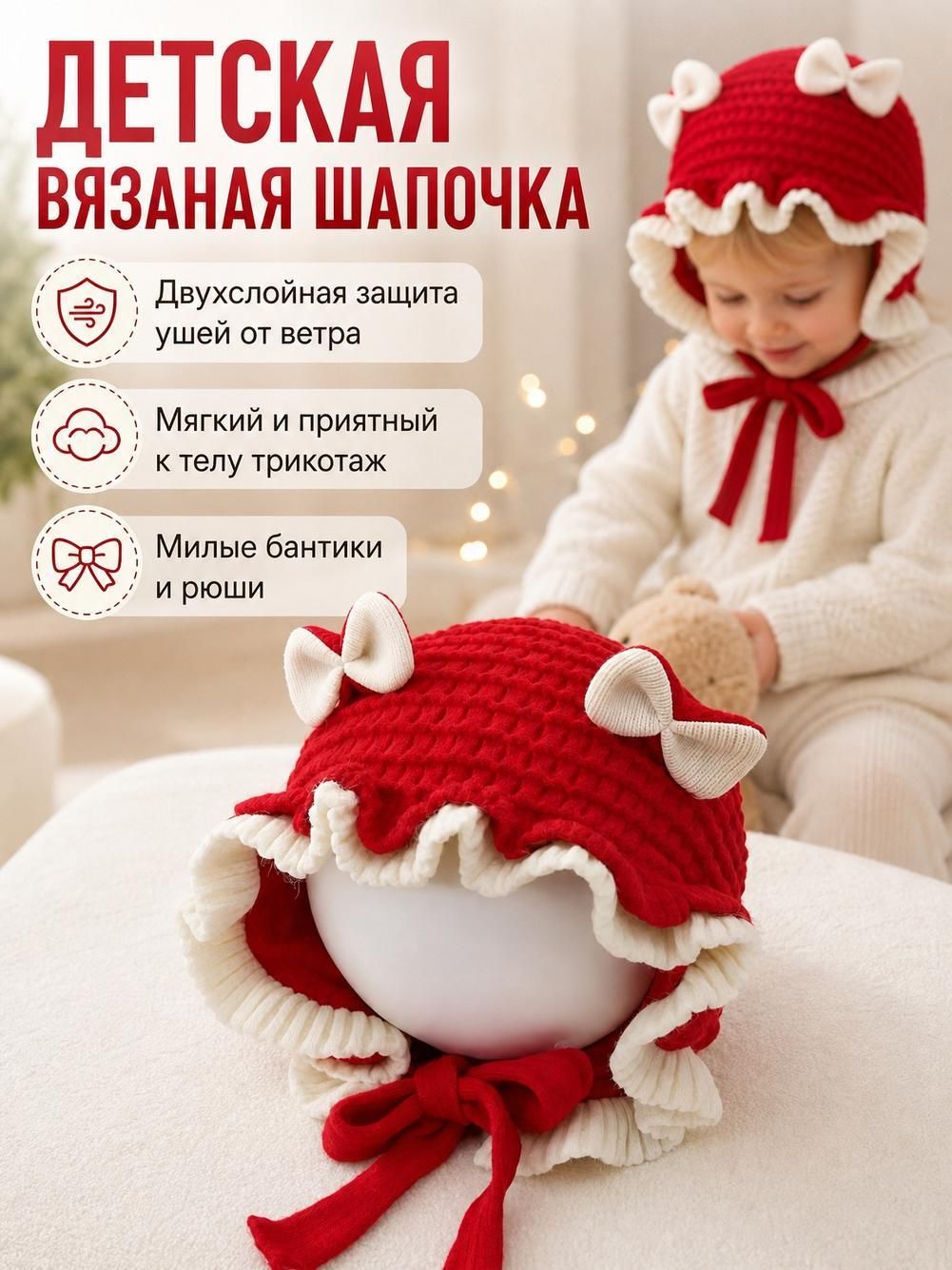 Шапка Базовая коллекция для девочек