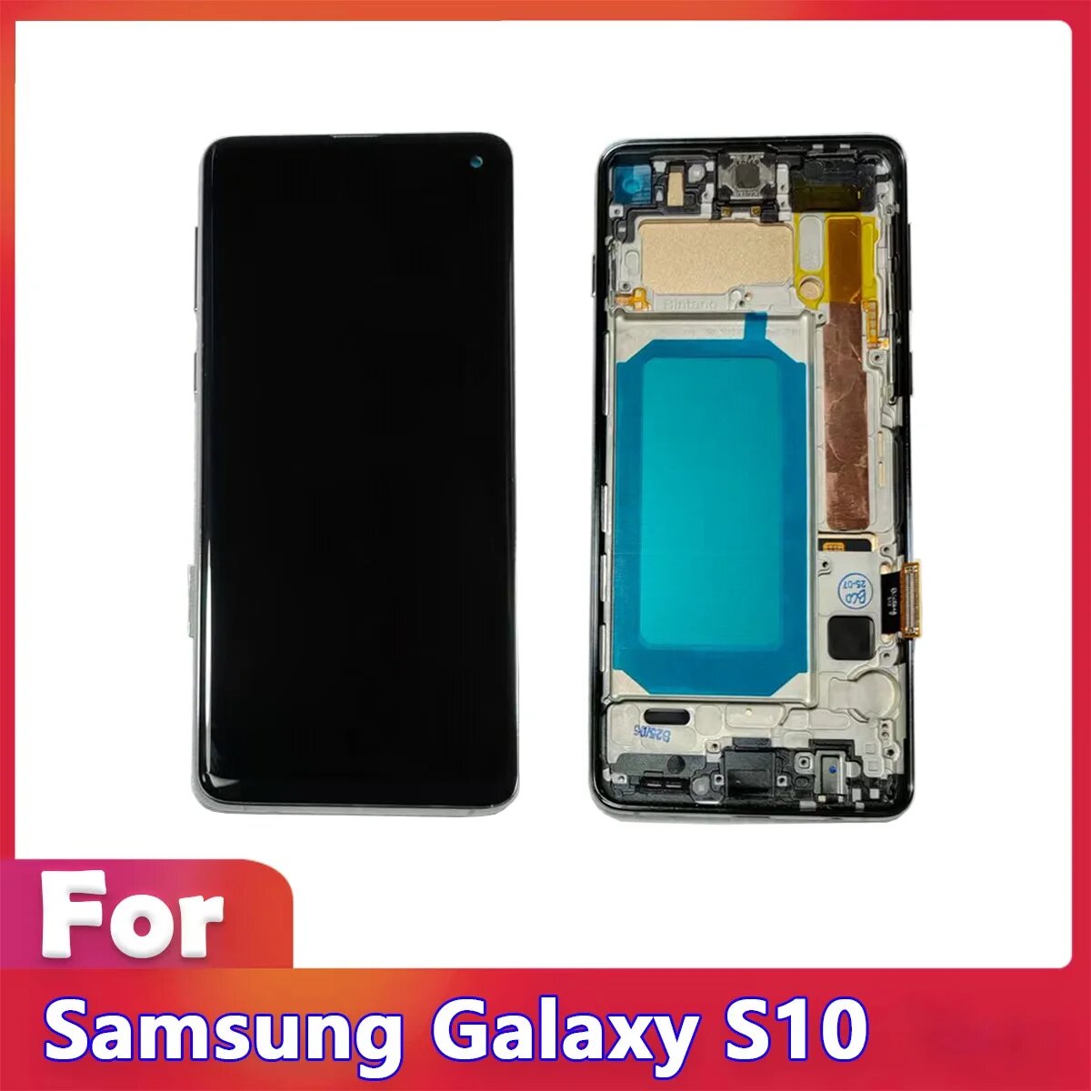Дисплей LCD TFT Качества Для Samsung S10 С Сенсорным Экраном Для SM-G973DS G973F G973U G973 Galaxy S10, Рамка В Комплекте