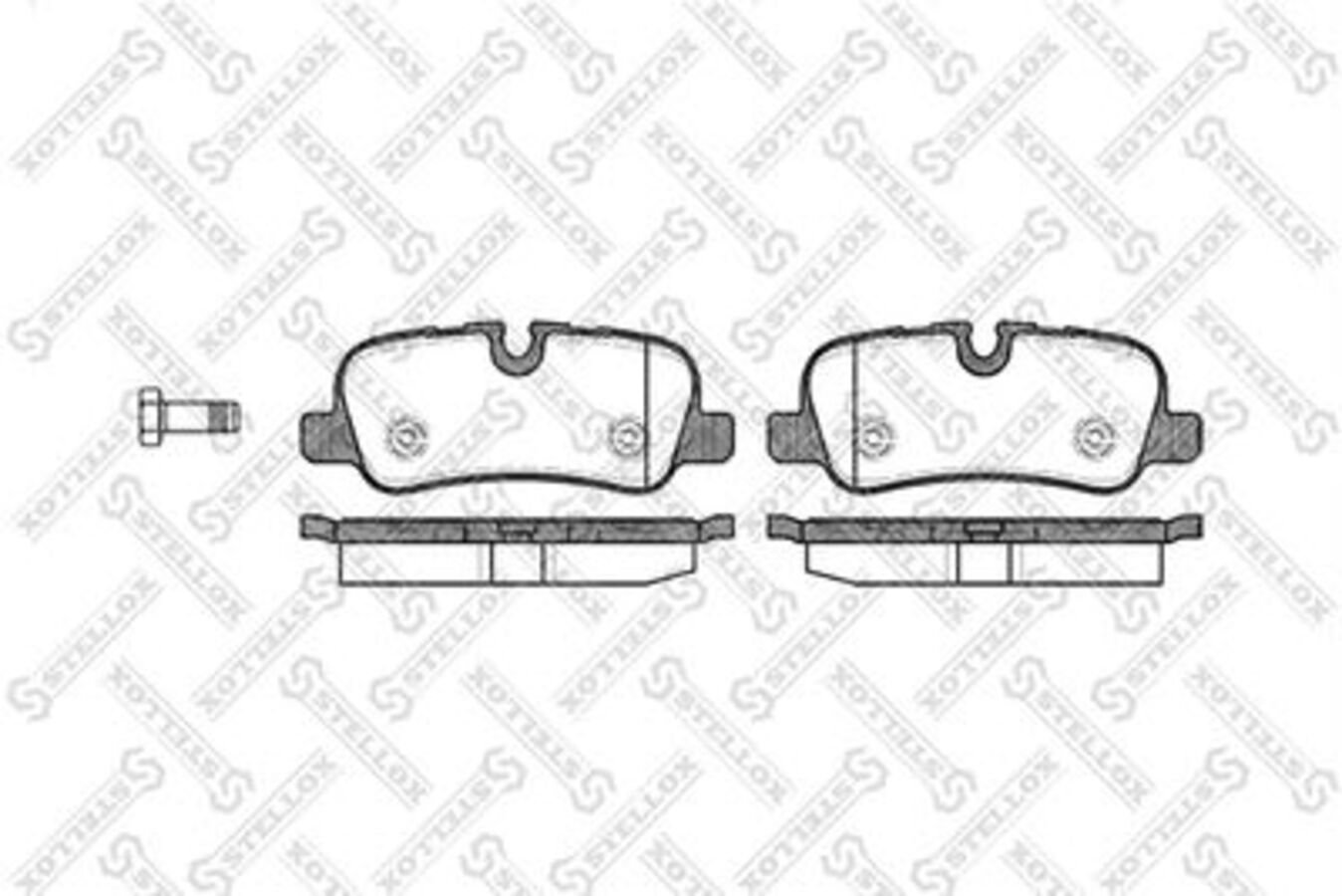 Колодки Зад. landrover Discovery/Range Rover 4.4/2.7Td V6 04> (STELLOX 1170000SX)