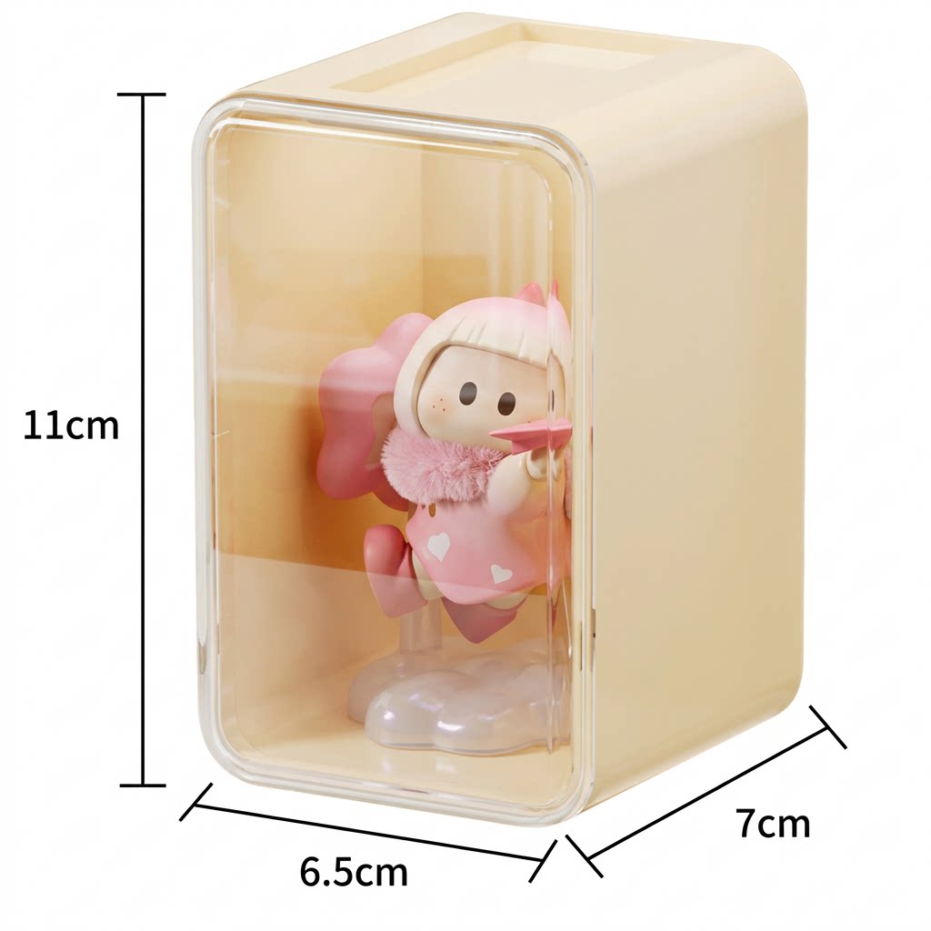 Витрина для фигурок Yoyo, милые фигурки, игрушки Miniso, демонстрационный шкаф, коробка для хранения, подставка для