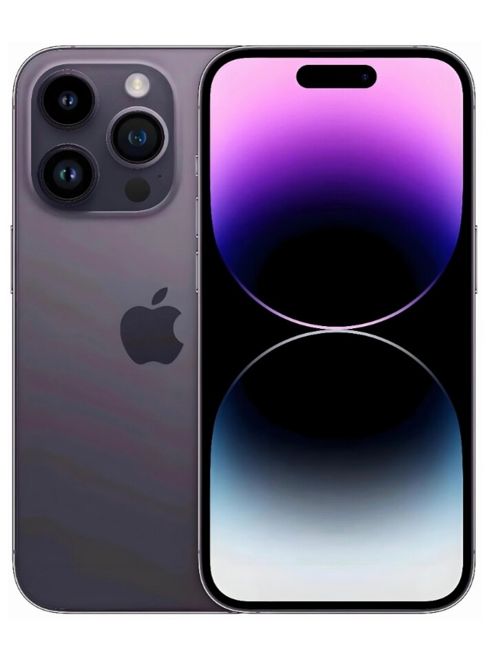 Акция! Смартфон Apple iPhone 14 Pro 512GB, Dual: 2 nano‑SIM, фиолетовый, Оригинальный подлинный аппарат.