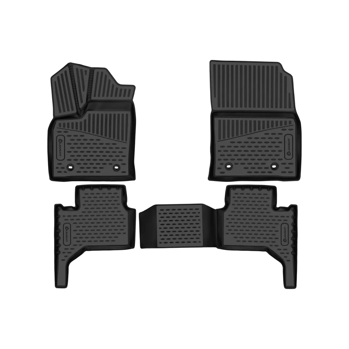 Коврики 3D в салон подходят для TOYOTA Land Cruiser (300 Series) 2021- Внед, 5мест, 4шт. (полиуретан) / Тойота Ленд крузер