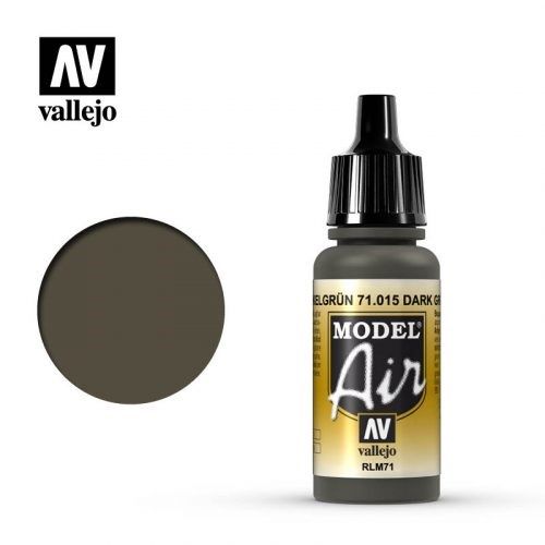 Краска для аэрографа 71015 Model Air - Dark Green RLM71 Vallejo 71015