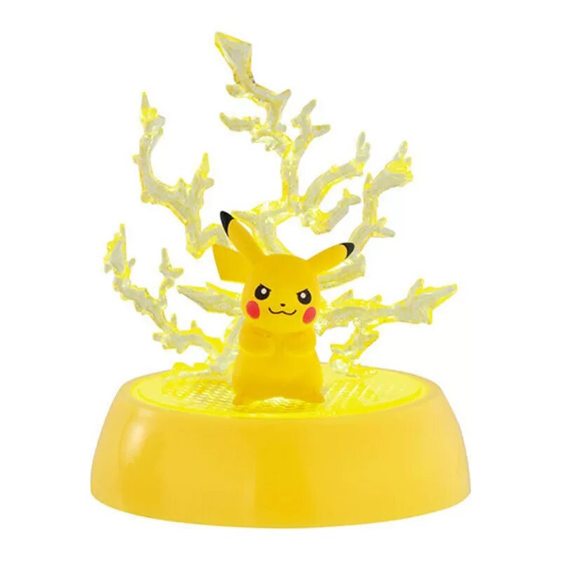 Bandai Pokemon Pikachu Светящаяся фигурка с подсветкой, коллекционная фигурка 12 см для фанатов, яркая светодиодная