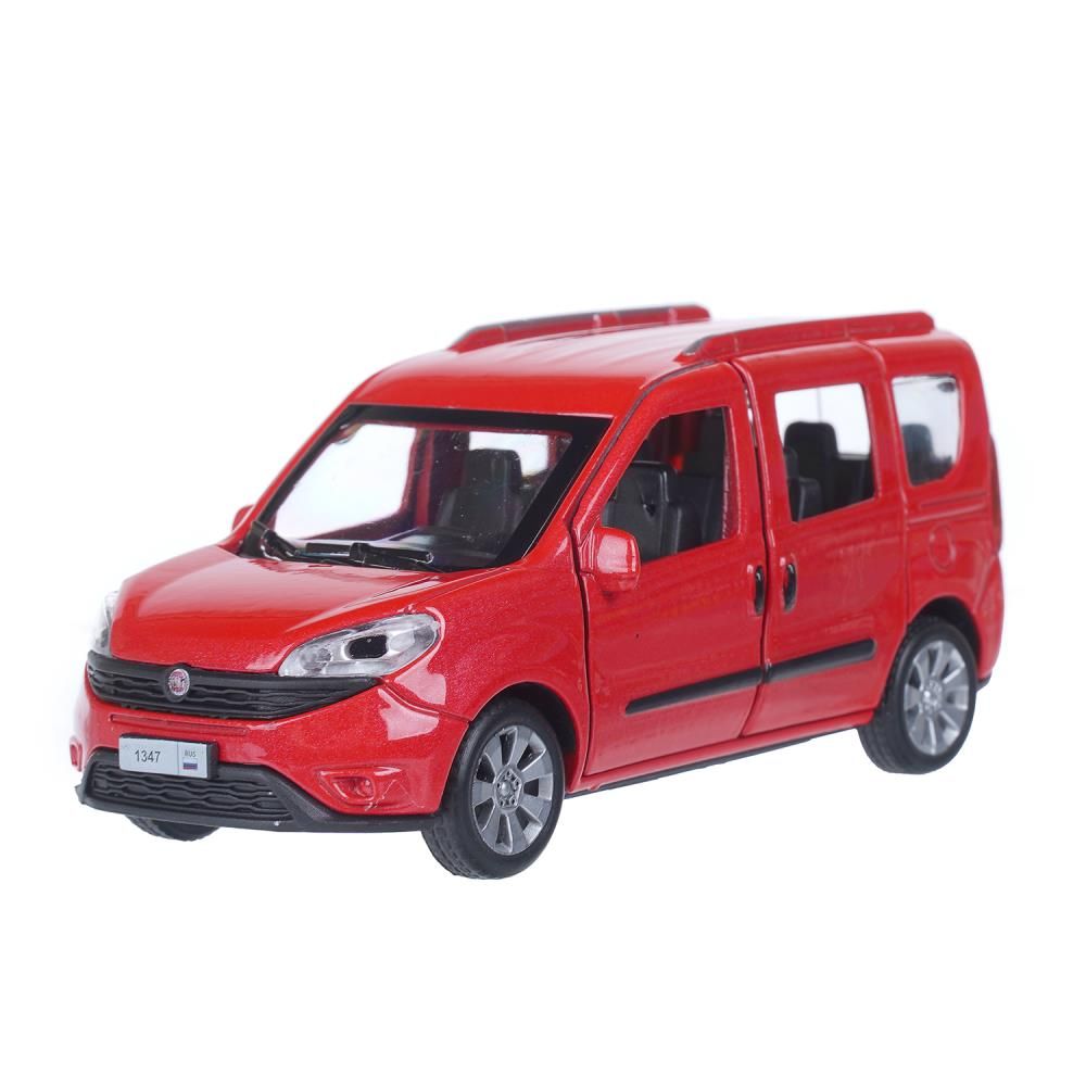 Технопарк инерционная металлическая модель красная, Fiat Doblo