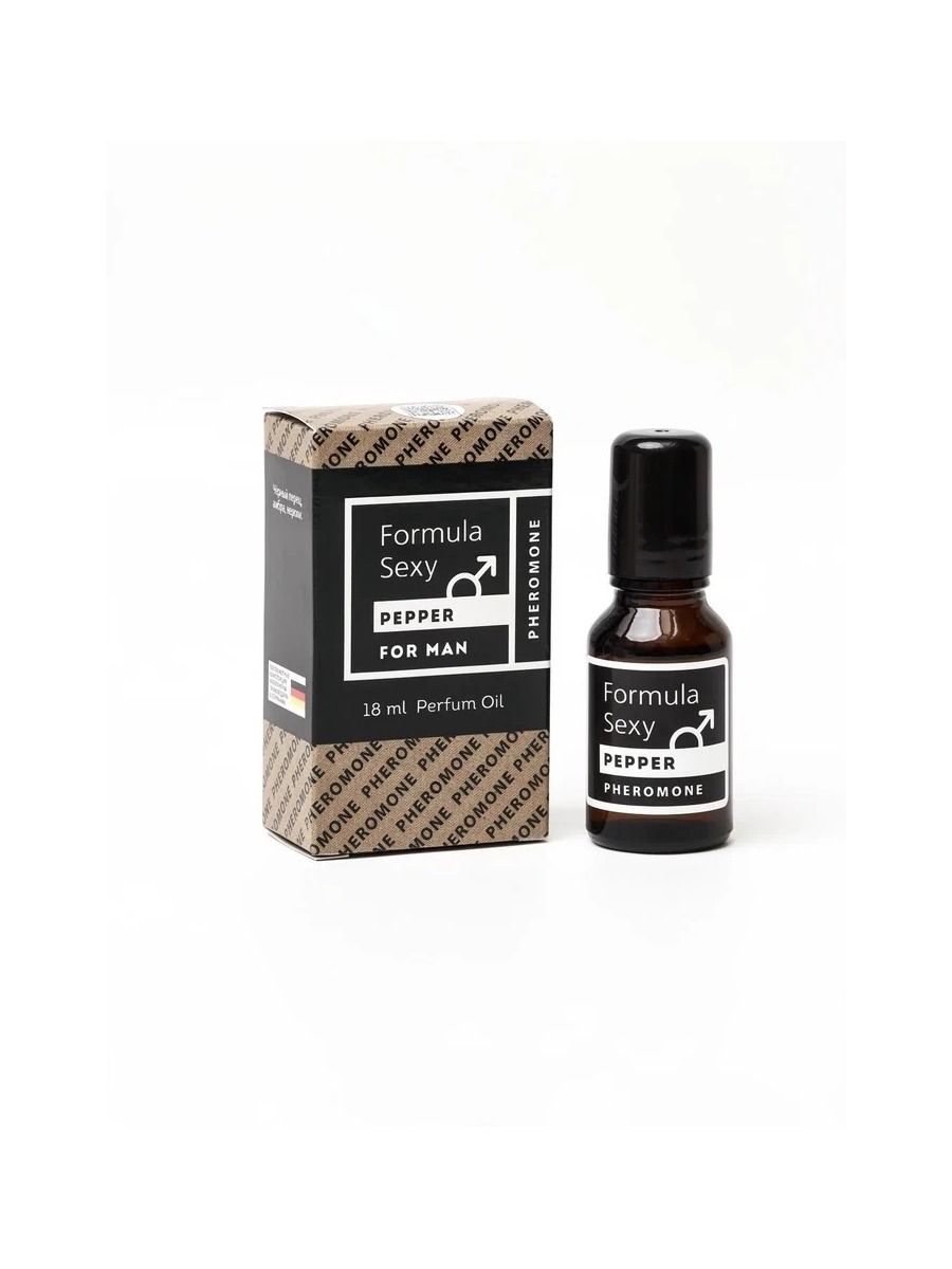 Масло парфюмированное Formula Sexy PEPPER с феромонами 18ml (аромат Z&R Black Pepper) для мужчин