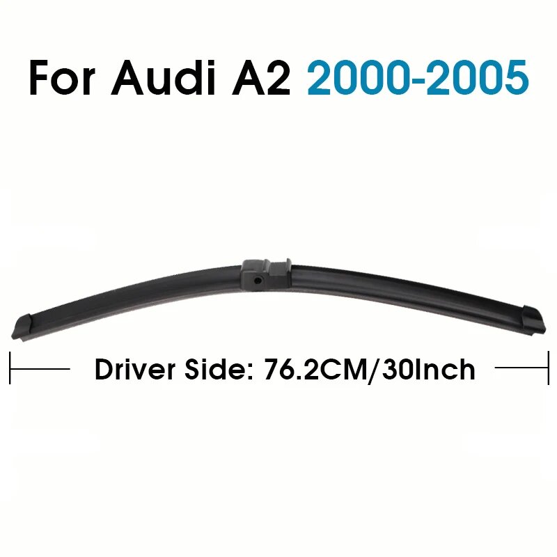 30-дюймовые Однорычажные Дворники Для Лобового Стекла Audi A2 2000-2005, Щетка Для Переднего Стекла С Боковым Рычагом, HD Резина