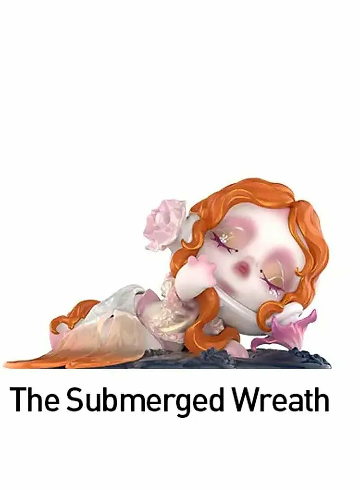 POP MART - Коллекция SKULLPANDA Petals in Four Acts Series Figure, The Submerged Wreath, Подарки, украшения комнат, 1 шт