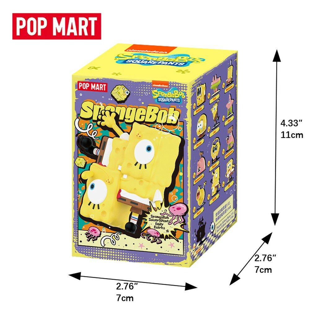 ПОП март, Коллекционная фигурка Слепая коробка SpongeBob SquarePants Daily Quirks Series Figures