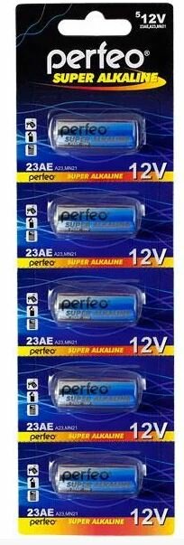 Элемент питания PERFEO 23A , 5 шт
