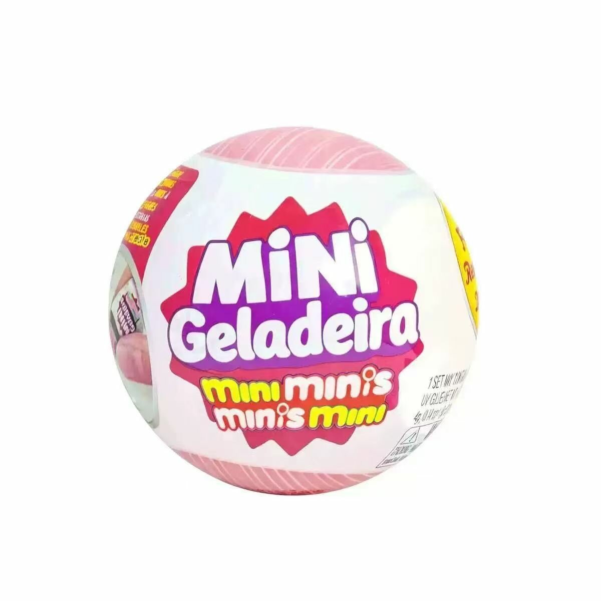 Игровой набор Mini Brands Mini Minis Fill The Fridge, 4 розовых шара, без холодильника, для детей от 8 лет