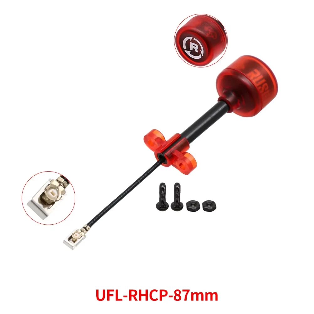 Антенна Mitoot Rush Cherry FPV 5.8G Красный, UFL-RHCP-87mm