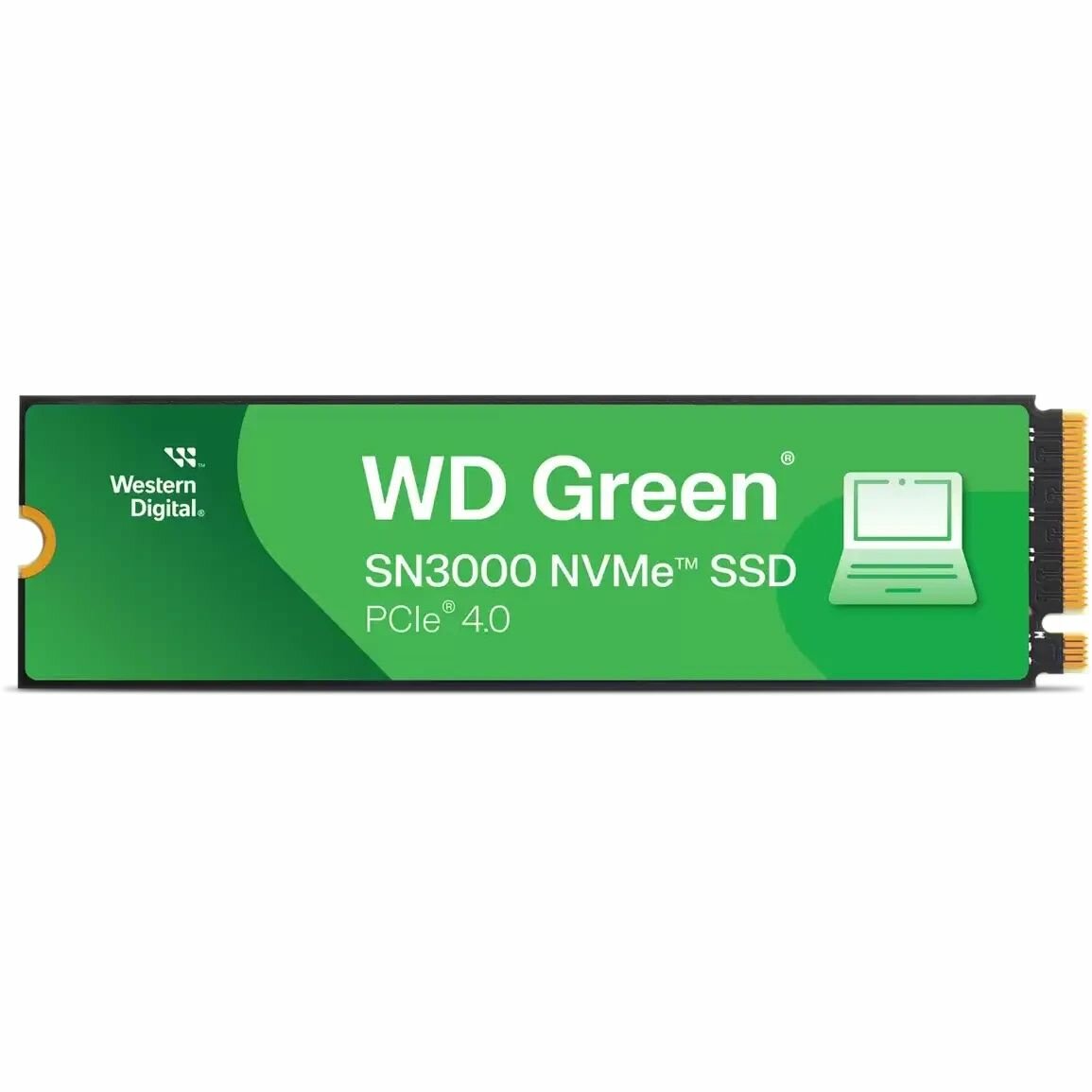 Накопитель SSD WD Green SN3000, 500Gb, PCIe 4.0 x4, M.2 2280, NVMe, R/W 5000/4100