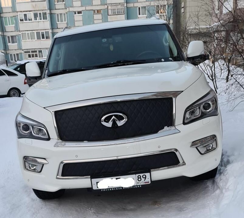 Утеплитель радиатора Экономия топлива Infiniti QX80 (2014-2017) Инфинити КьюИкс 80