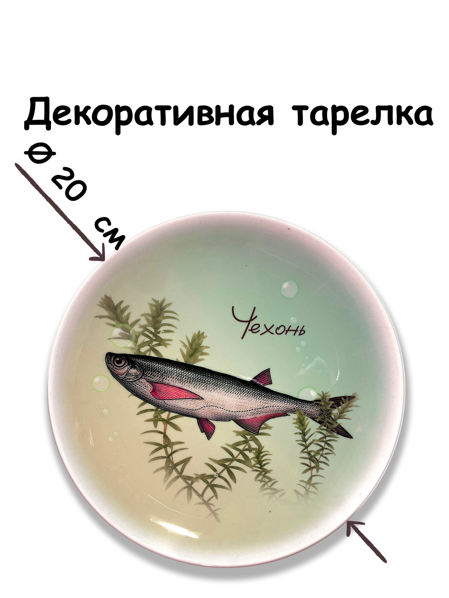 Декоративная тарелка с изображением чехони исп.3т