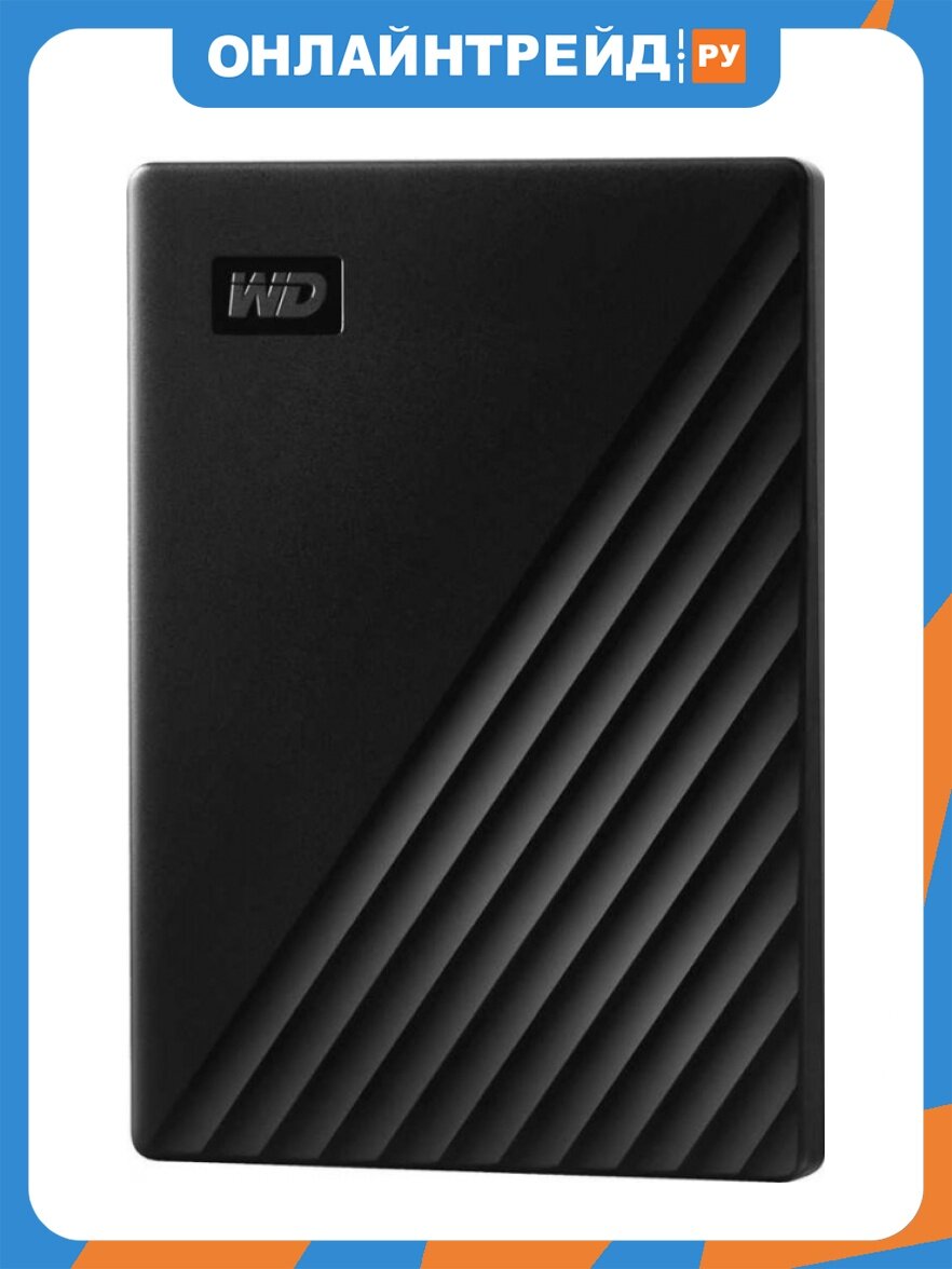 Внешний жесткий диск Western Digital WD My Passport, 1 ТБ, USB 3.2 Gen 1 (WDBYVG0010BBK-WESN) черный