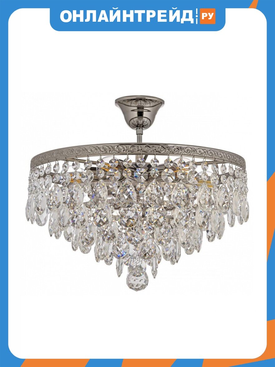 Люстра на штанге Arti Lampadari Castellana Nickel Castellana E 1.3.30.608 N