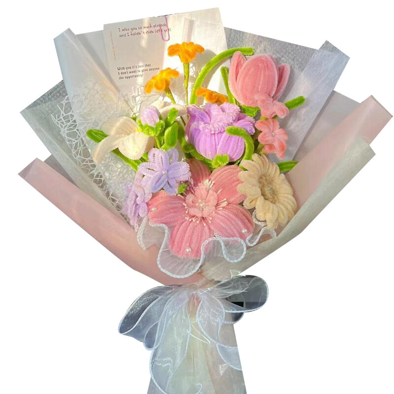 Плюшевая палочка-скрутка унисекс XIONGJUN Букет цветов, Finished Product Bouquet