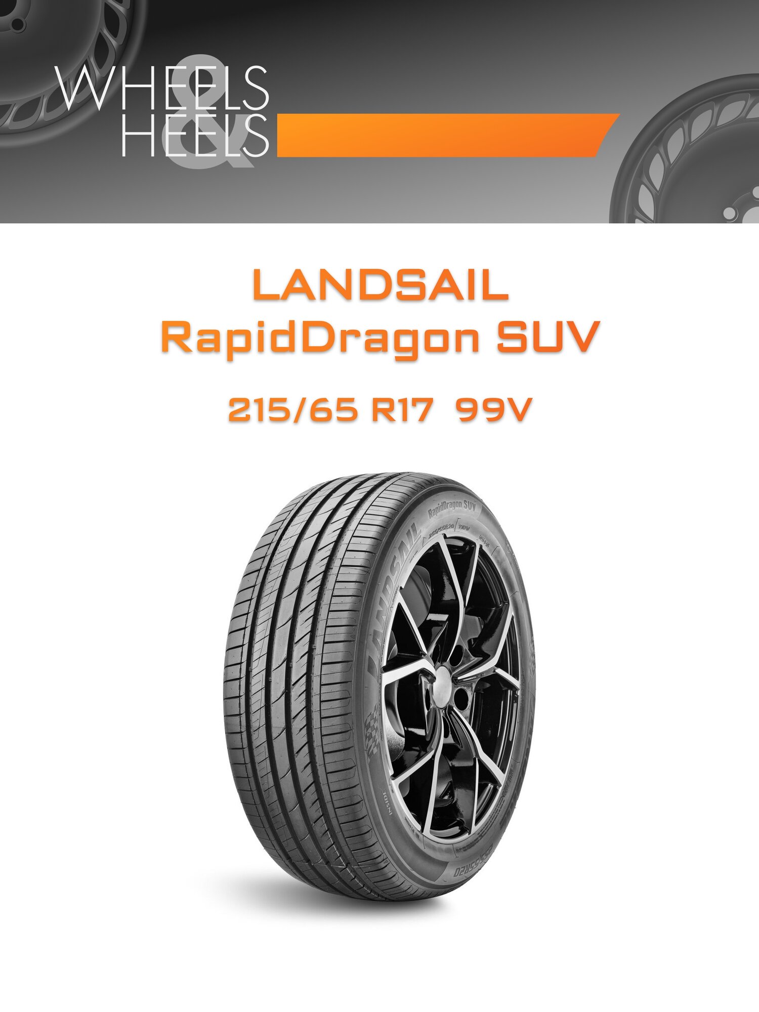 Шина автомобильная Landsail RapidDragon SUV HT 215/65 R17 99V SUMMER, летняя, универсальная