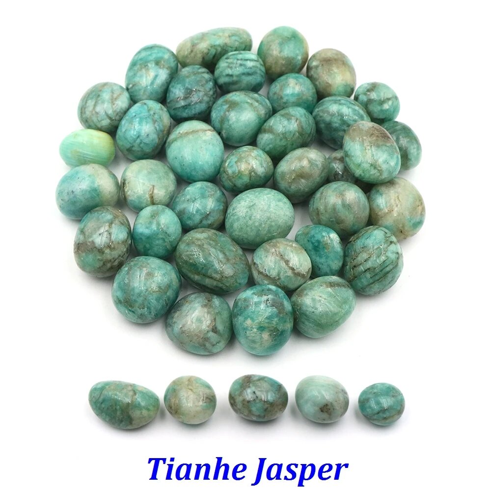 Галтованный обсидиан для аквариума Синий, 200g, Tianhe Jasper