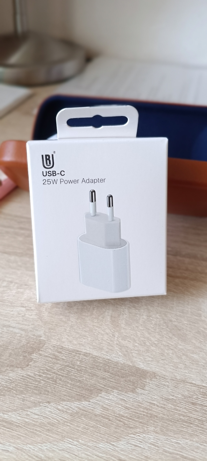 Блок питания UR, USB-C, 25Вт, для iPhone/iPad/AirPods, Power Delivery