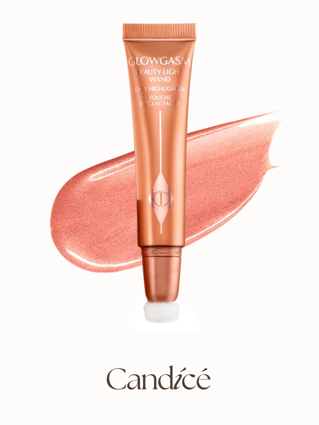 CHARLOTTE TILBURY сияющий хайлайтер BEAUTY LIGHT WAND в оттенке PEACHGASM