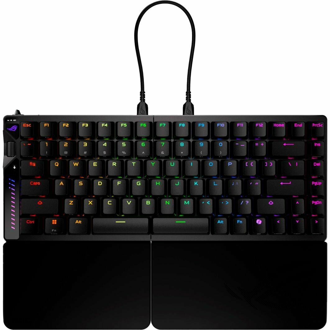 Клавиатура ASUS ROG Falcata Black гибридная, USB Type-A, Bluetooth, радиоканал, чёрный
