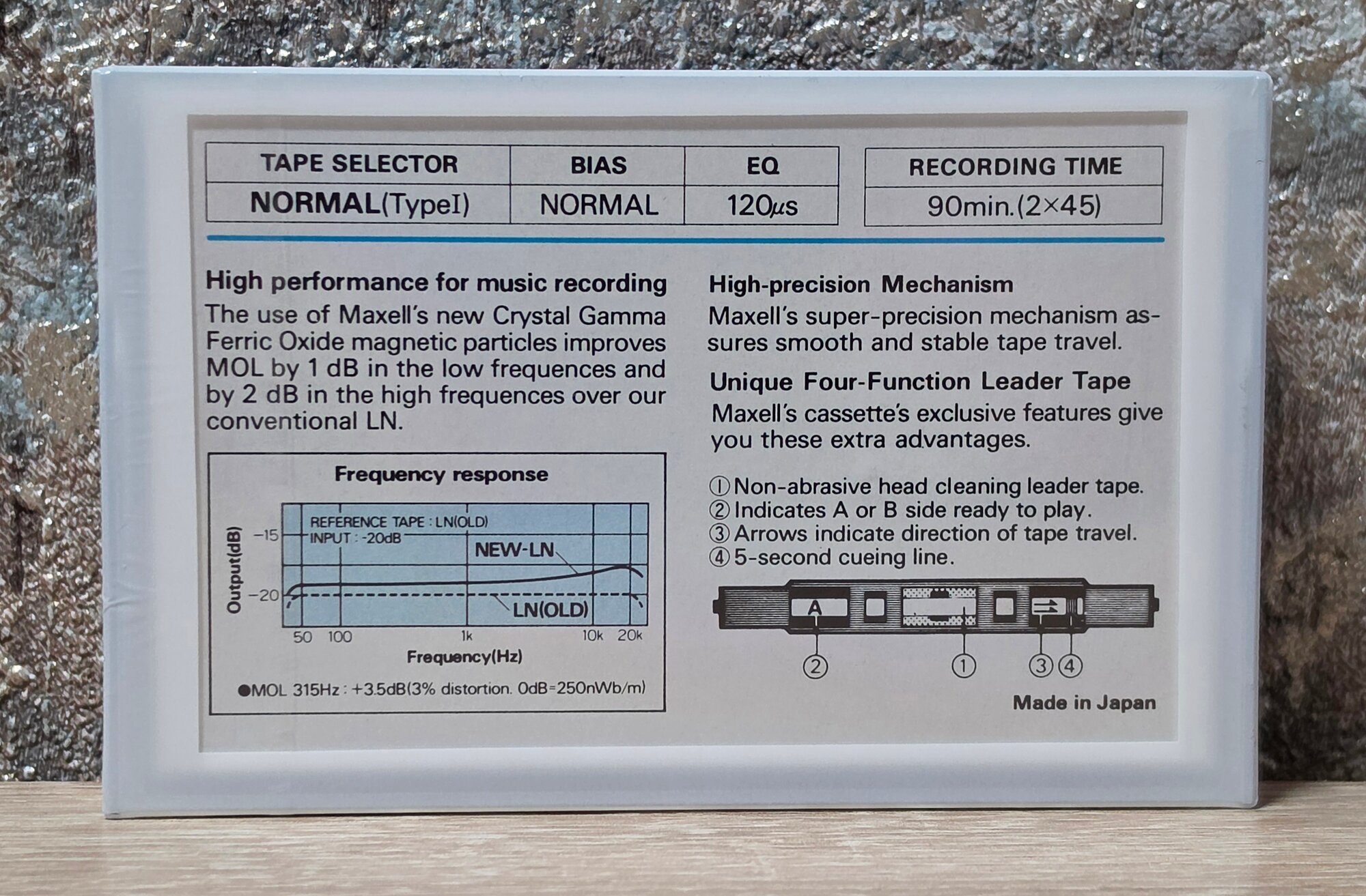 Аудиокассета MAXELL LN 90 — фото 1