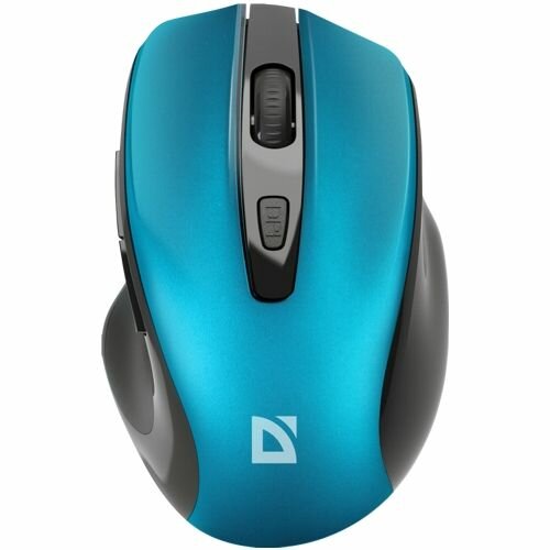 Мышь беспроводная Defender Prime MB-053 бирюзовый ,6D,800-1600dpi, бесшумная