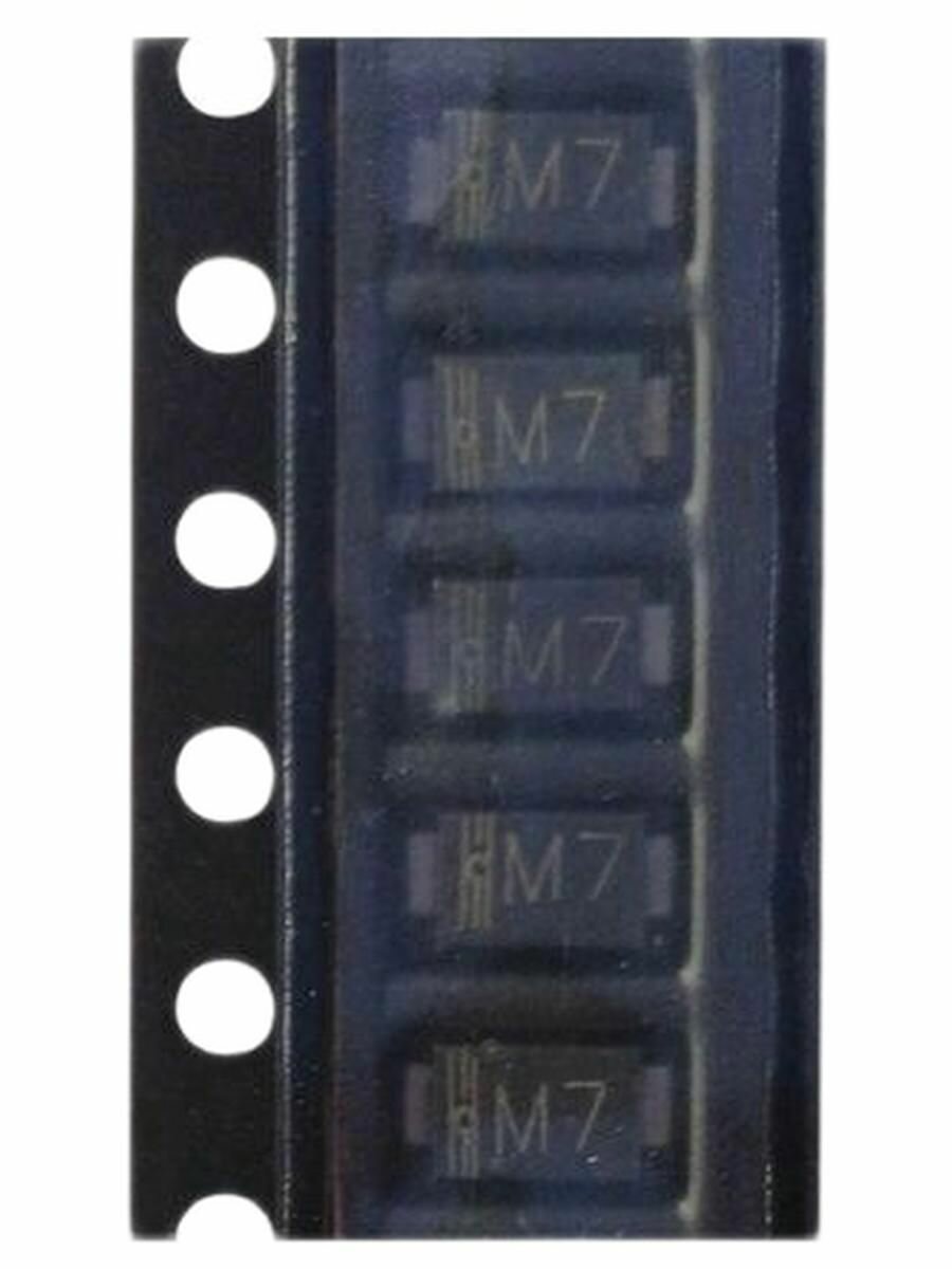 Диод 1N4007 M7F 1000В, 1А, DO-221AC (M7) - 5 штук
