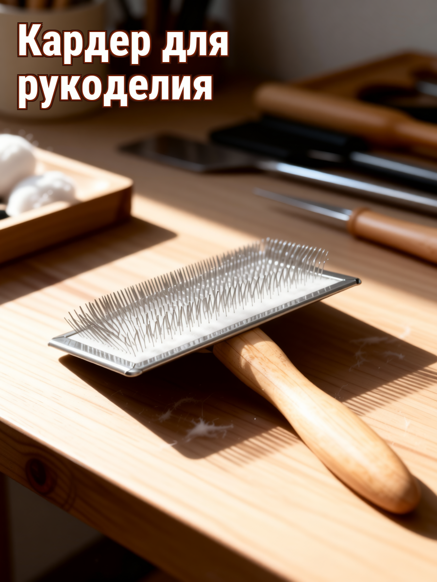 Щетка для валяния, прочная конструкция, идеальная для работы с шерстью различных животных