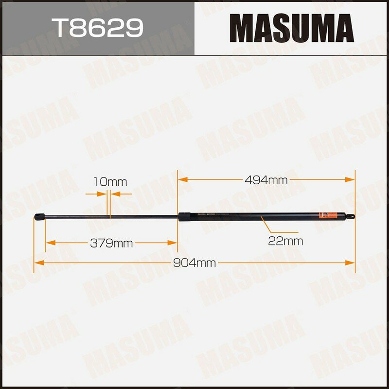 Упор газовый капота MASUMA T8629 Universal L904 мм 140