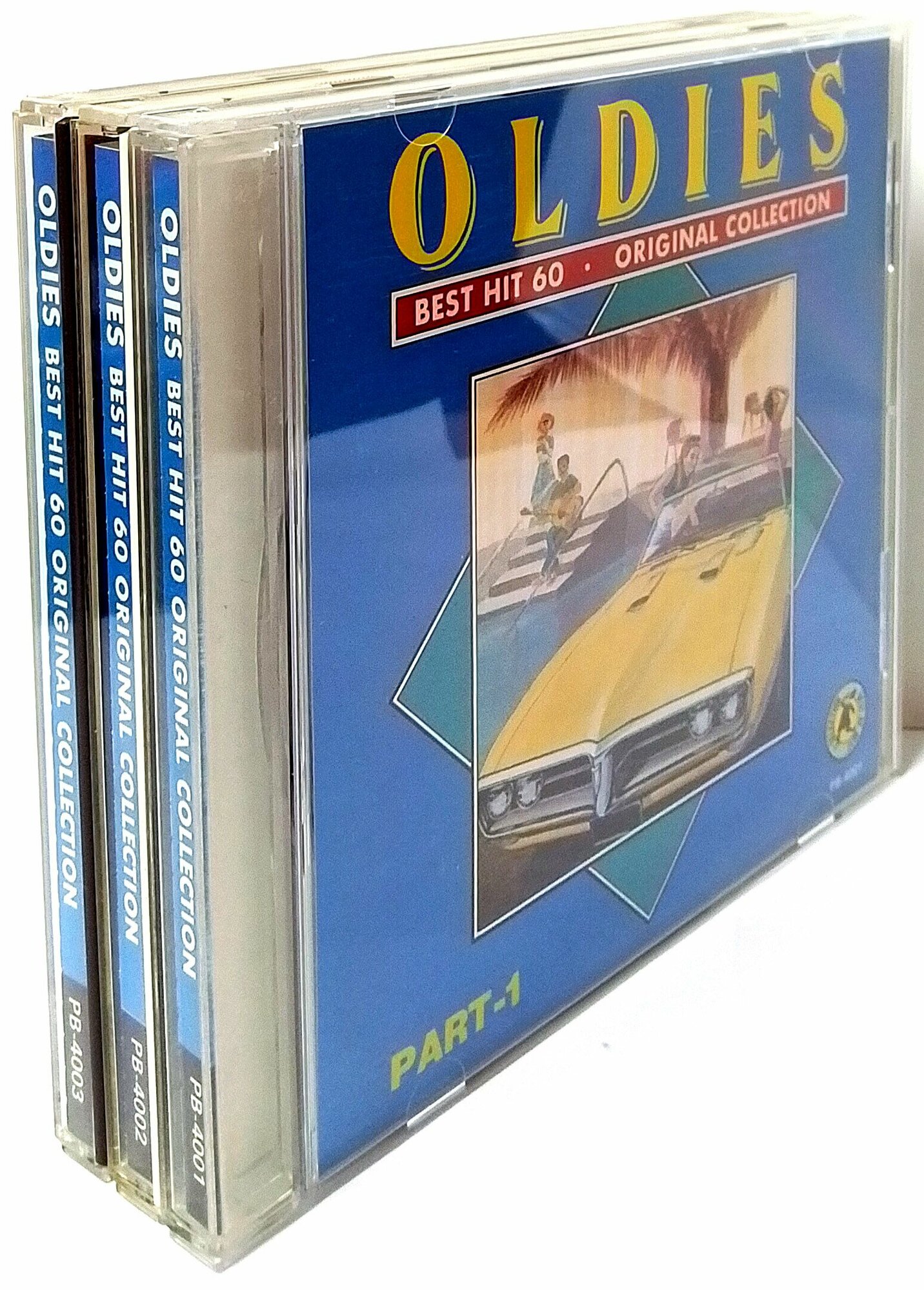 Oldies Best Hit 60 Original Collection. Various. Part 1, 2, 3, 3DVD (Бандл, Без OBI, Japan, Daiichi Kikaku, PB-4001/2/3) CD диск