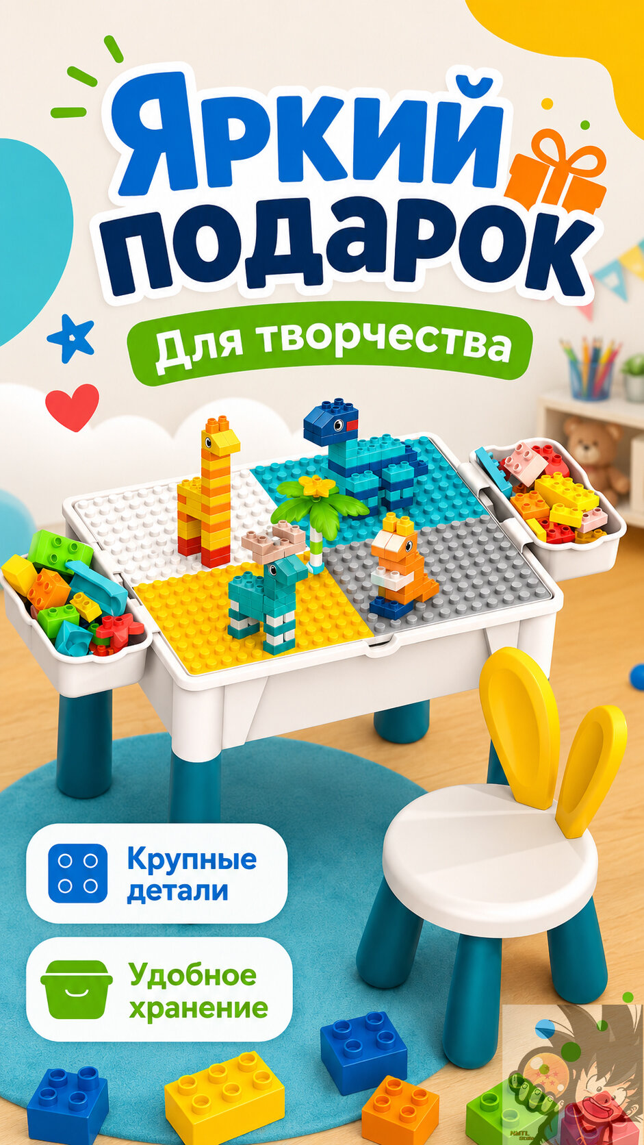 Комплект детской мебели для ребенка набор для комнаты в детскую