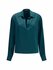 Блуза Tom Ford Silk long-sleeve blouse, размер 44 EU, Синий принт