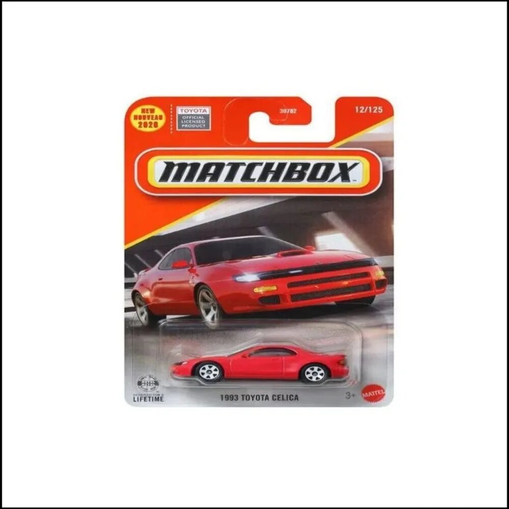 Игрушечная машинка Matchbox Toyota Celica 1993 1/64 красная