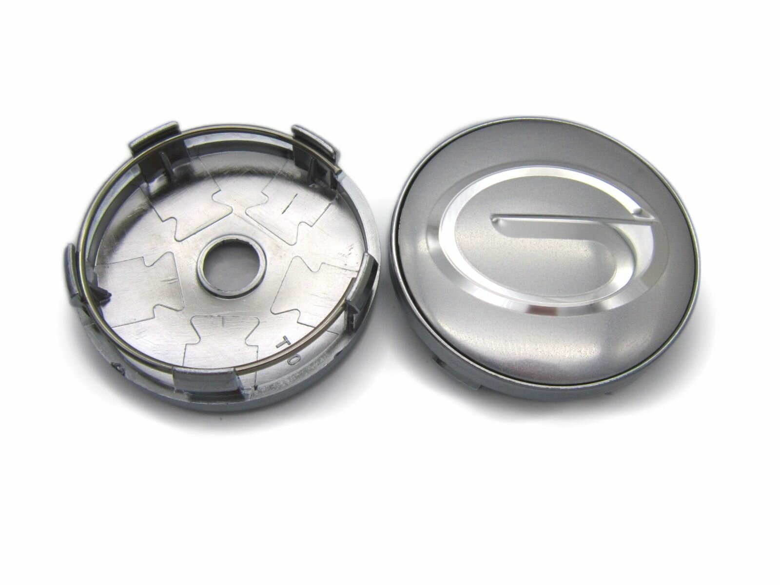 Колпачок заглушка на литой диск GAC silver 60/56 мм, 1 шт.