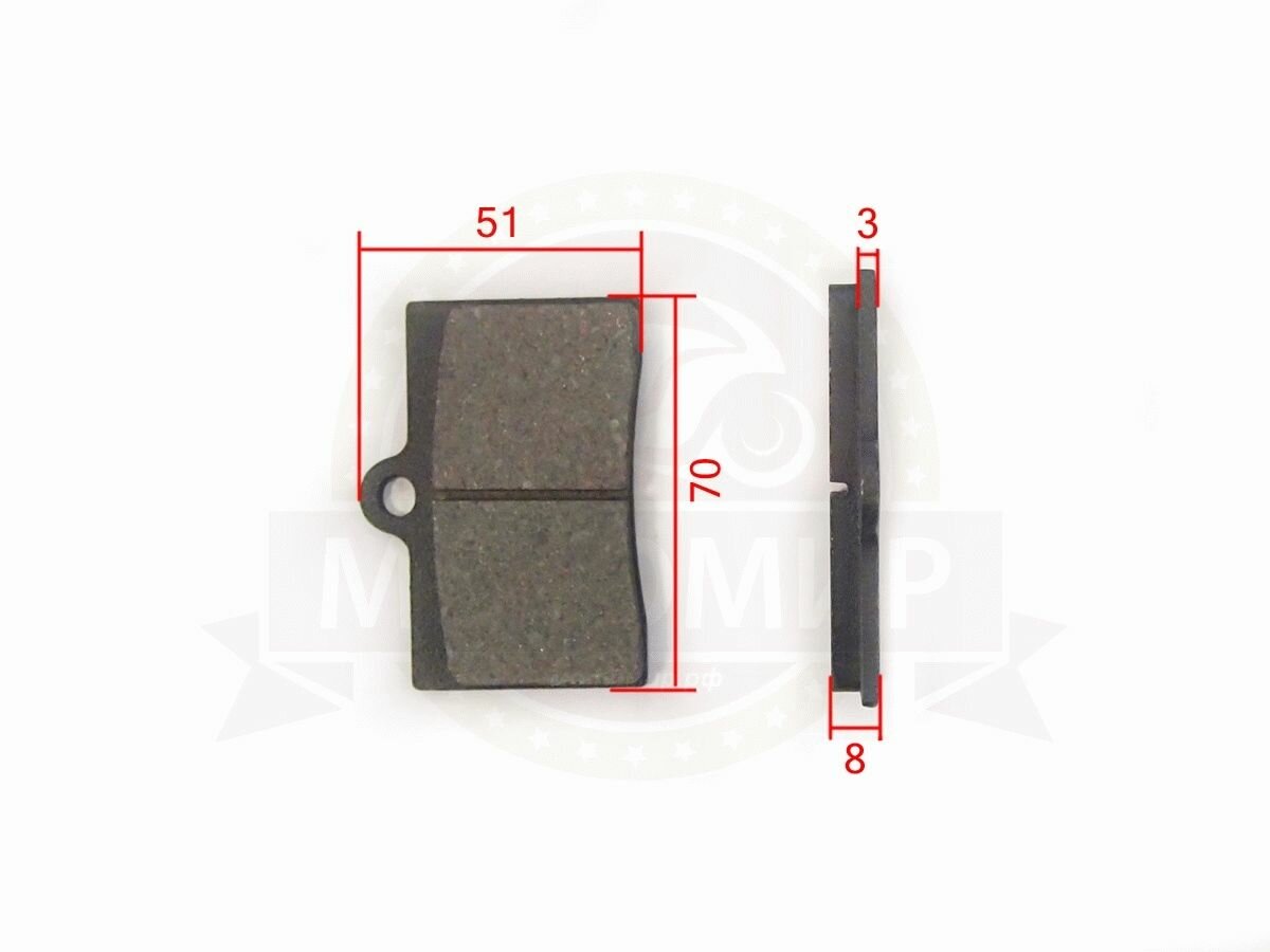 Колодки тормозные дисковые перед. FALCON SPEEDFIRE 250см3 (RF20918), Cobra Crossfire С. О.