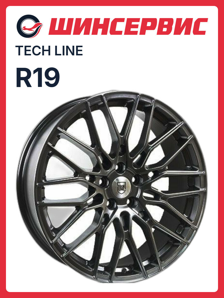 Литой колесный диск Tech Line 901 R19x8J 5x108 ET45 ЦО63.4 для автомобиля