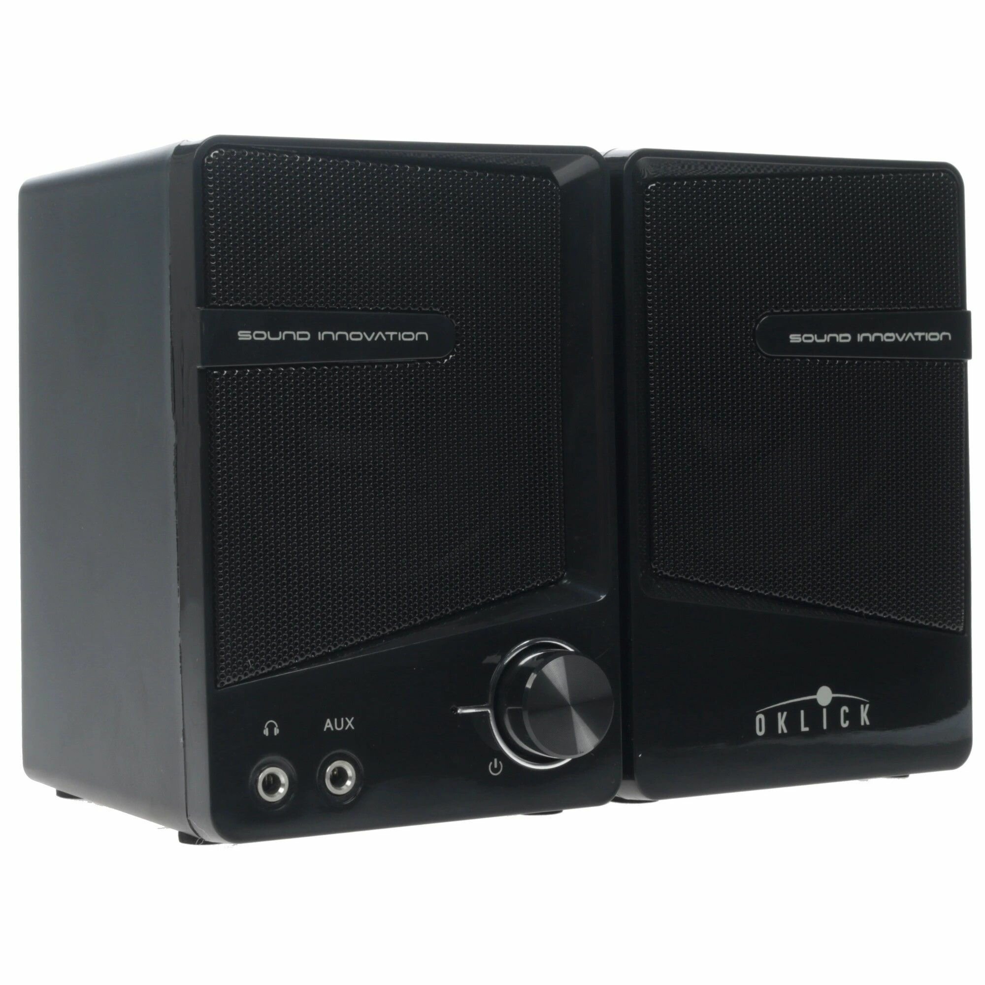 Oklick Колонки OK - 126 2.0 черный 6Вт портативные