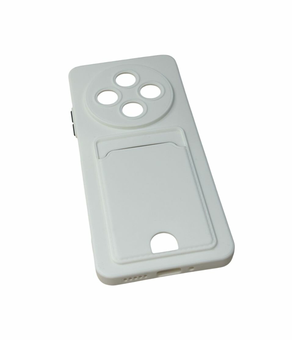 Силиконовый чехол Button для Xiaomi Redmi 14C/Poco C75 4G (2024) с карманом для карт