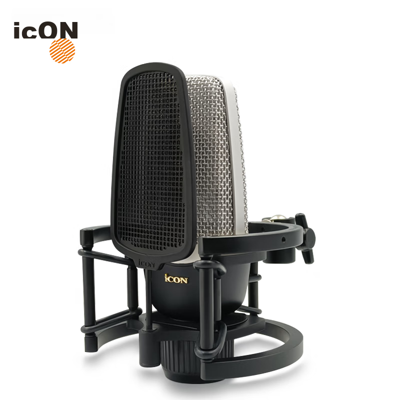 Микрофон Aiken iCON с защитным экраном для крика пения ведения карате профессиональной записи и стриминга Цвет：Экран