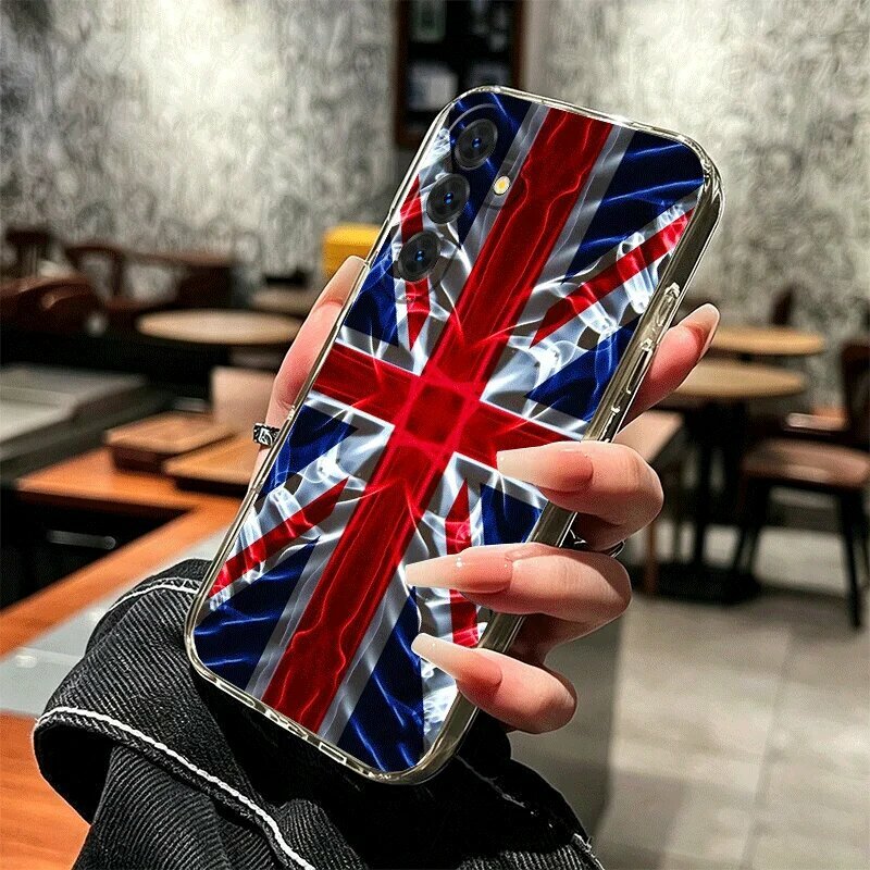 Мягкий чехол для телефона с флагом Великобритании (Юнион Джек) для Samsung KHTY00713F, Samsung A57