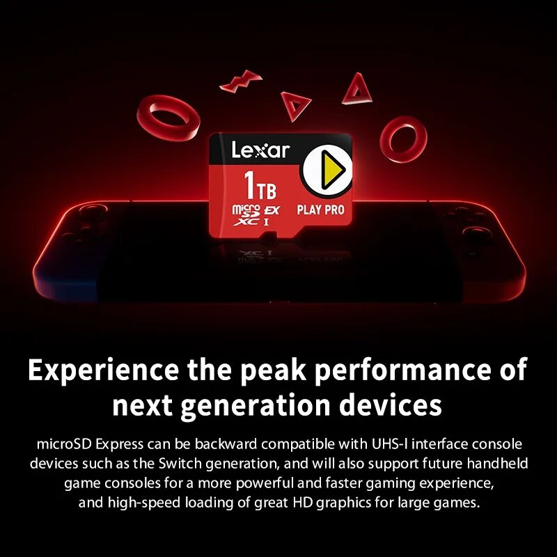 Lexar microSD Express Card PLAY PRO для Switch 2 256GB — фото 1