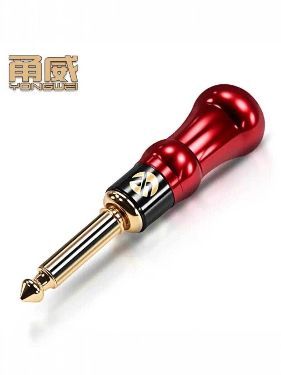 TC022 позолоченный аудиоразъем 6,35 мм Guitar plug, 1 шт