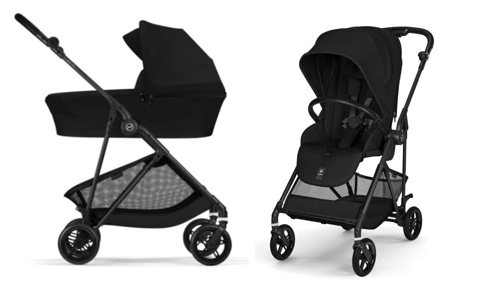 Коляска 2 в 1 Cybex Melio Carbon magic black 2026